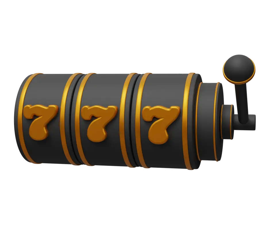 slot machine with 777 3d render png — Postimages