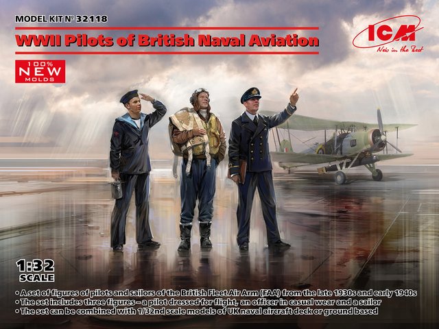 1/32 - Fleet Air Arm pilots and sailor by ICM - released - The ...