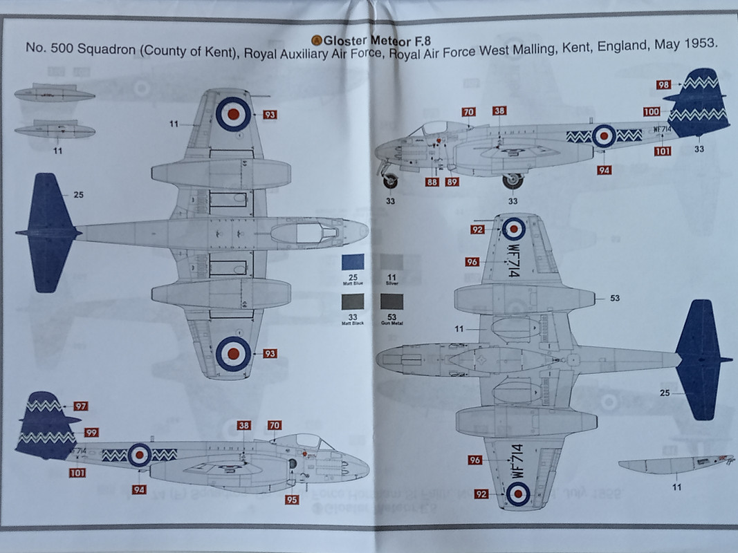 Tim's Airfix 1/72 Meteor F8 - COMPLETED - Gloster Meteor STGB ...