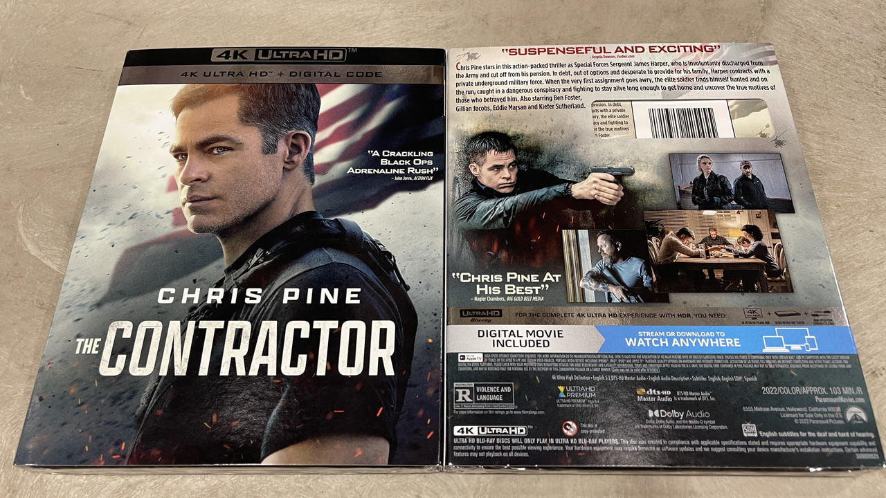 The Contractor 4K UHD (2022) - Blu-ray Forum