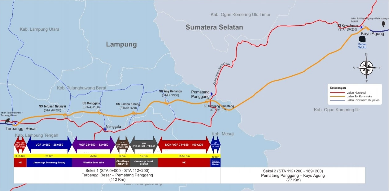 SUMATRA ISLAND | Terbanggi Besar - Kayu Agung Toll Road | Integrated ...