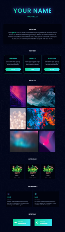 Onion's Simple Portfolio Thread Design | BuiltByBit