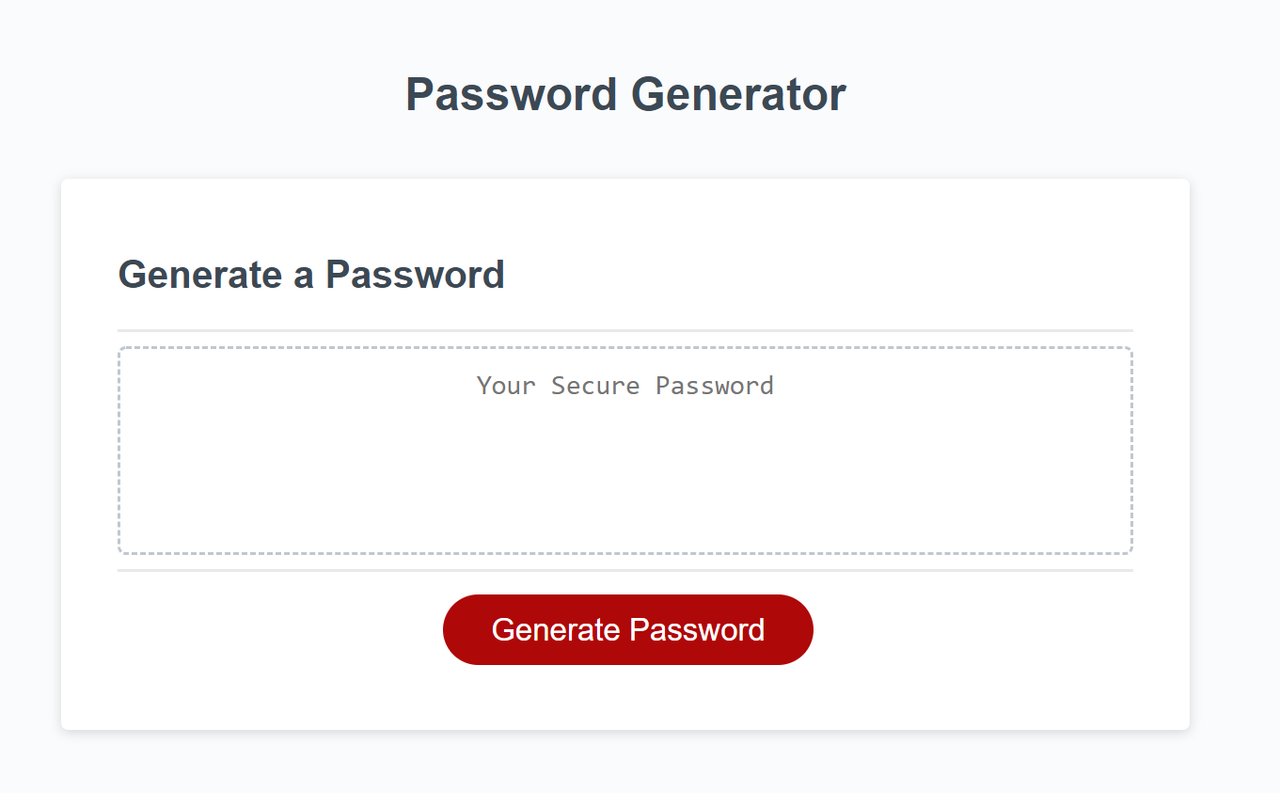 GitHub - Danster4/c-3-password-generator: Challenge 3: Password Generator