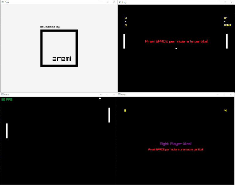 GitHub - aremi0/Pong: Basic version of "Pong" written in C++