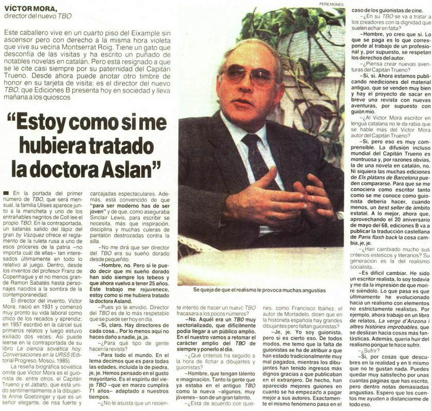 19880216 Entrevista a Victor Mora — Postimages