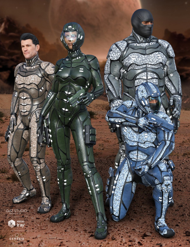 Hydron Suit Expansion Pack 2025 - Free Daz 3D Models