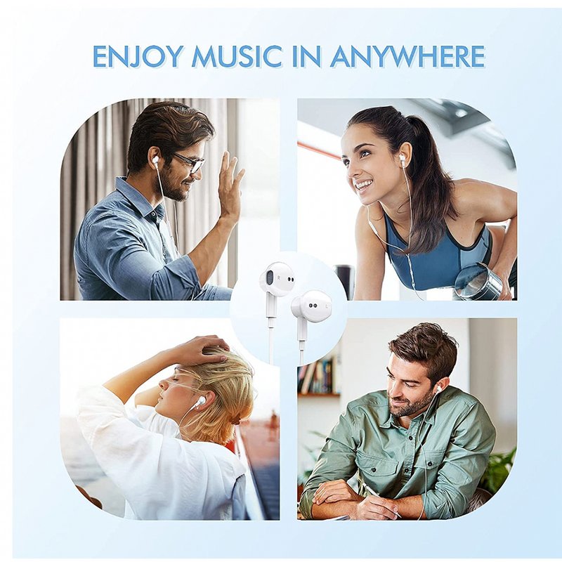 Casti Tip-C / USB-C compatibile cu Apple iPhone 15/ iPhone 15 Plus ...