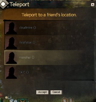 In case you haven't noticed .. Teleport to friend item now - Guild Wars 2 Discussion - Guild ...
