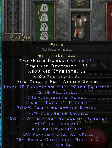 Selling 2x Faith (merc ) Perf Stats ! - Topic - d2jsp