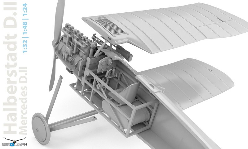 1/48, 1/32 & 1/24 - Halberstadt D.II resin kits by LukGraph - 1/48 & 1/ ...