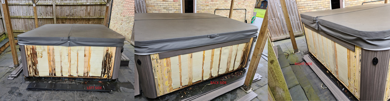 Removed my Hot Spring Envoy's Side Panels, Now to go Digging! : r/hottub