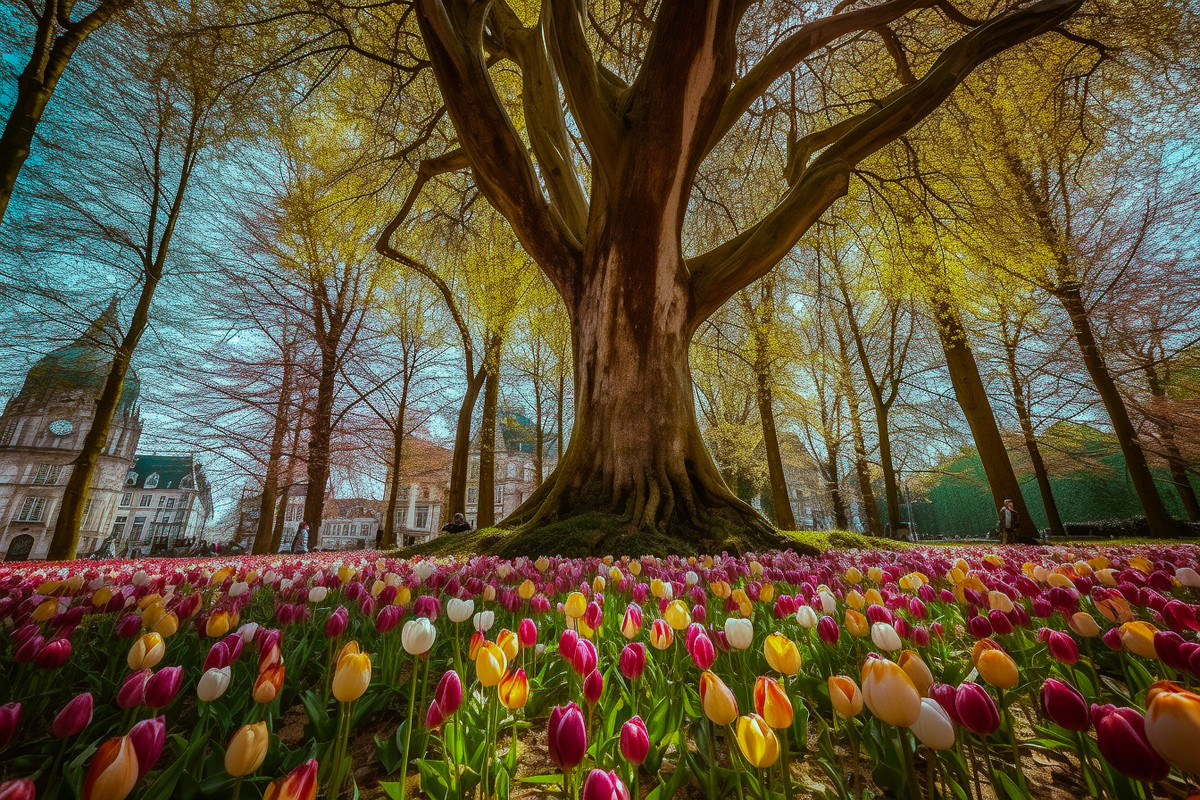 blossom Tulipa and tree — Postimages