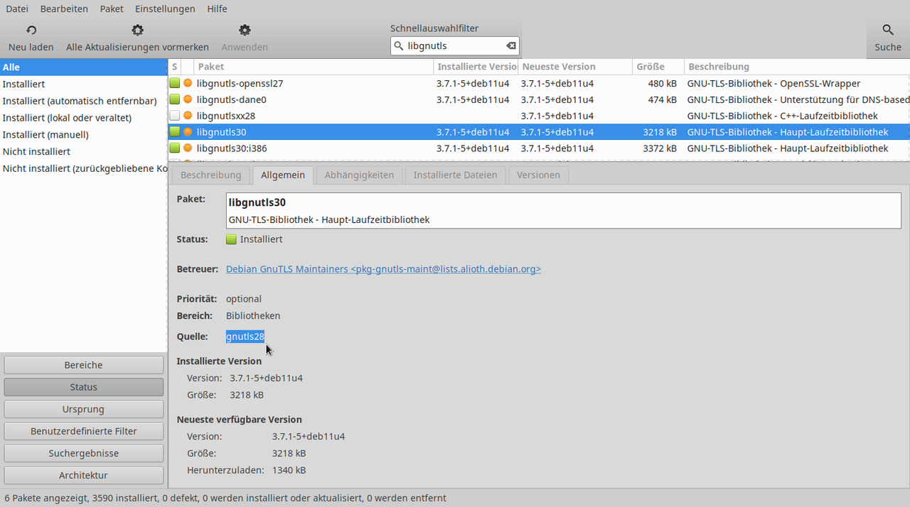 Synaptic libgnutls30 — Postimages