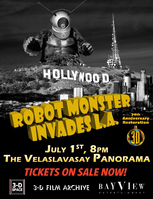 ROBOT MONSTER Invades LA! - The Classic Horror Film Board