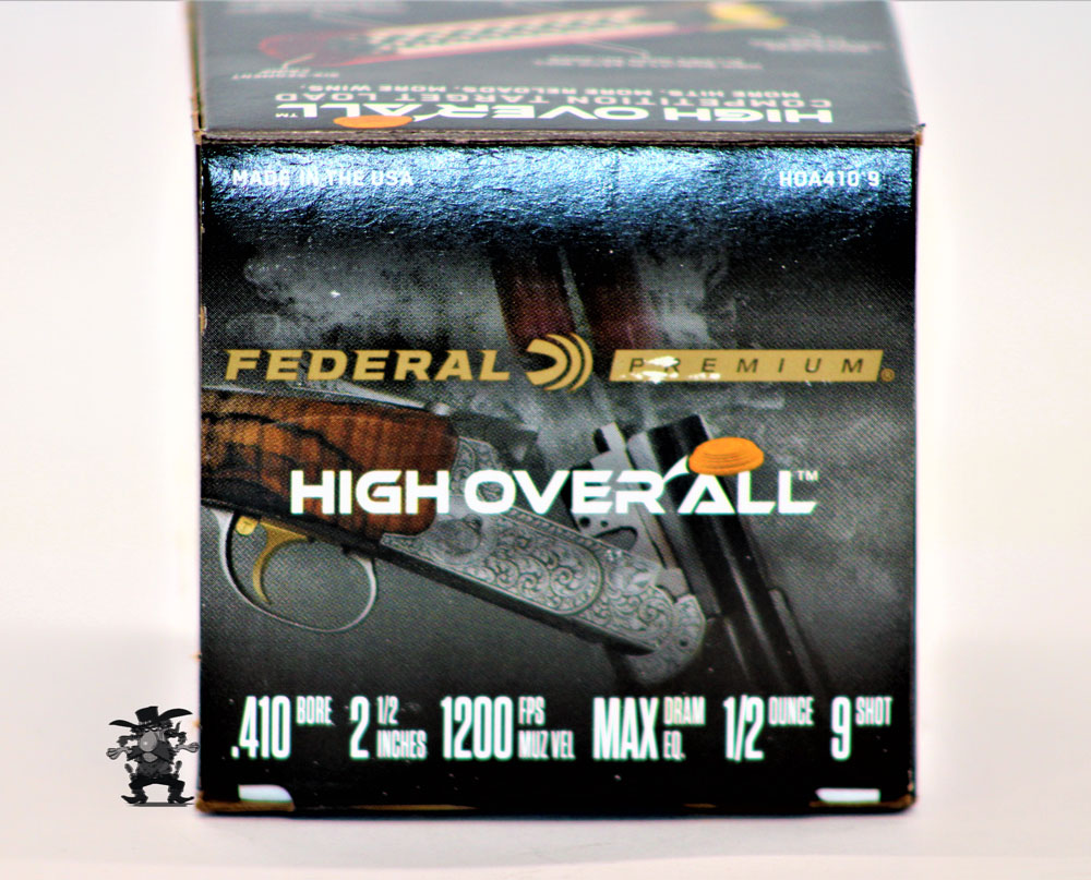 410 Premium FEDERAL HIGH OVERALL PREMIUM HI-BRASS 2½" 410 Shells #9 ...