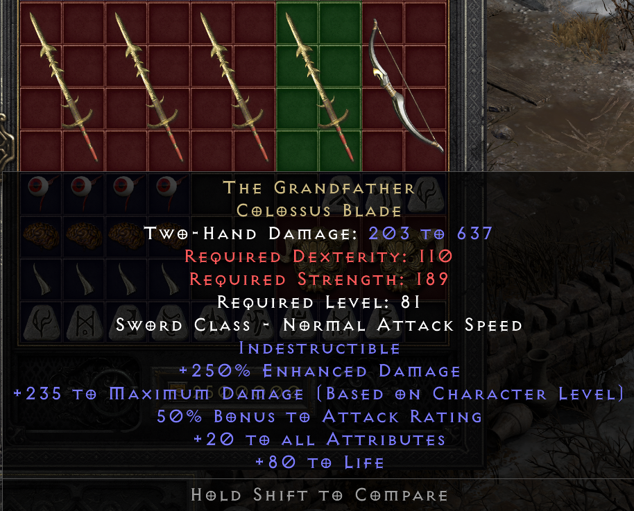 Perf Grandfather 250 - Topic - d2jsp