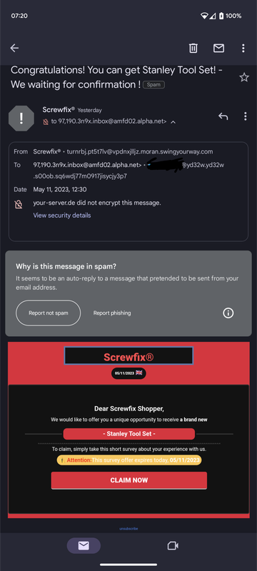 Suddenly started getting 8-10 (correctly identified) spam emails every ...