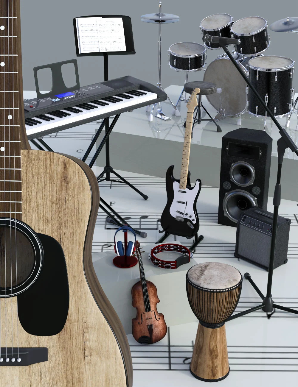 (ALL FILLED 2023-03-28) Hobby Props Music + Hobby Props Music Poses For ...