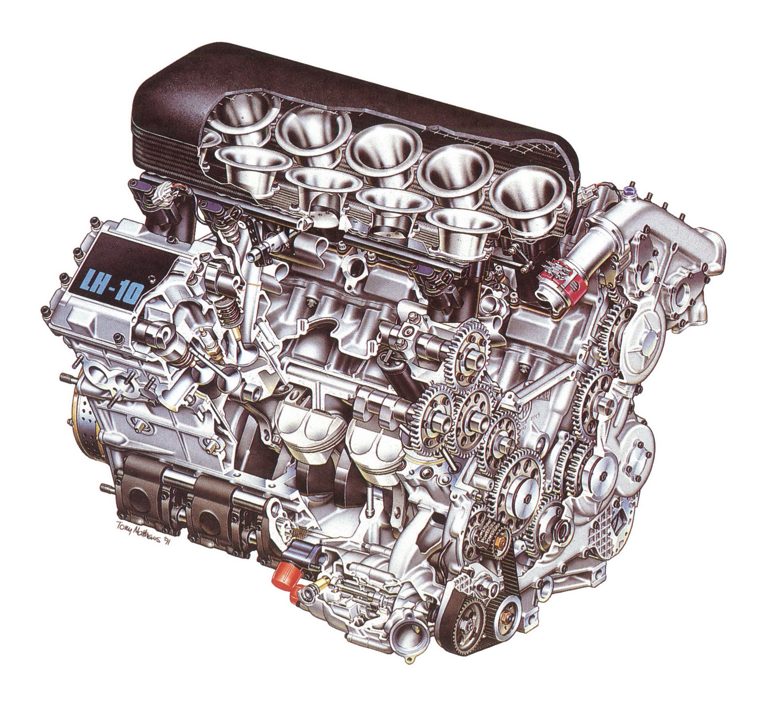 Ilmor LH 10 V10 3500 engine by Tony Matthews — Postimages