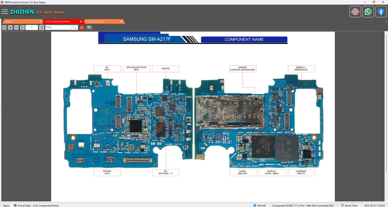 GSM-Forum - XTRA UPDATE – Samsung A12s (SM-A217F) – Component Name & Diode Value