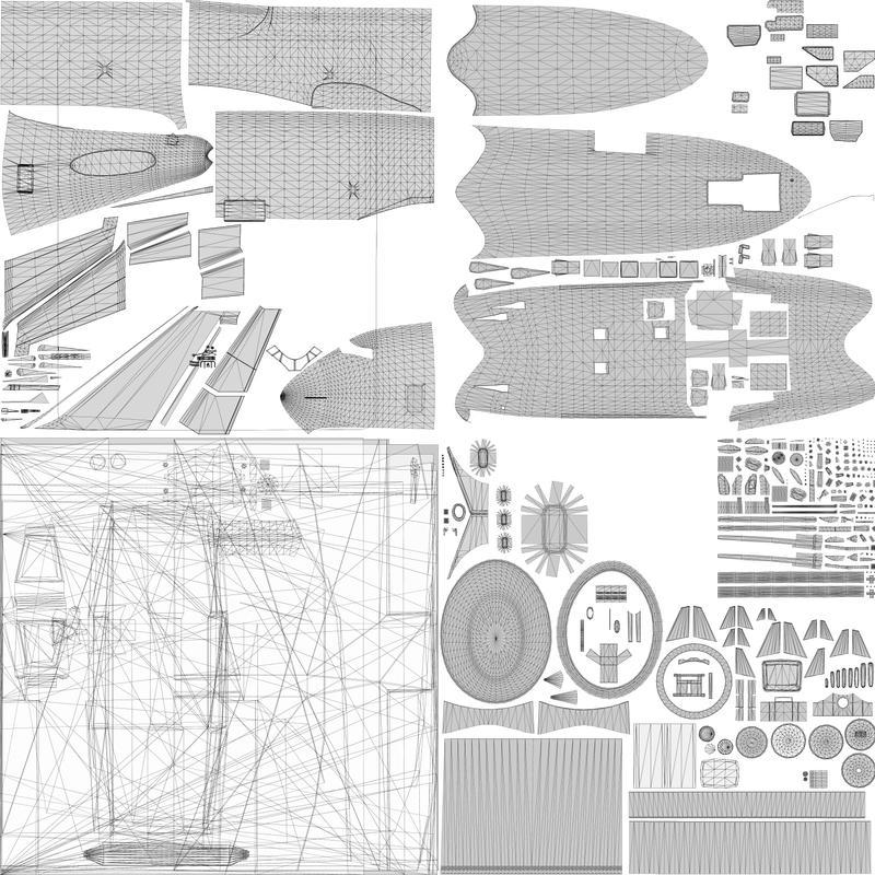 747 8 I AIRFRAME FUSELAGE ALBD UVMAP — Postimages