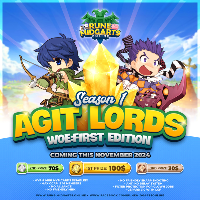 Rune Midgarts Online Server Information - RMS Private RO Server Listing