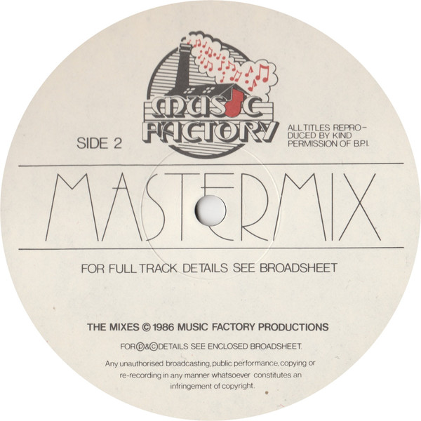 18/02/2023 - Various – Music Factory Mastermix - Issue No. 1 (2 x Vinyl ...
