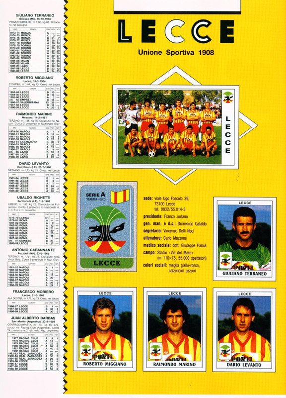 Calciatori 1989 1990 Panini 26 — Postimages