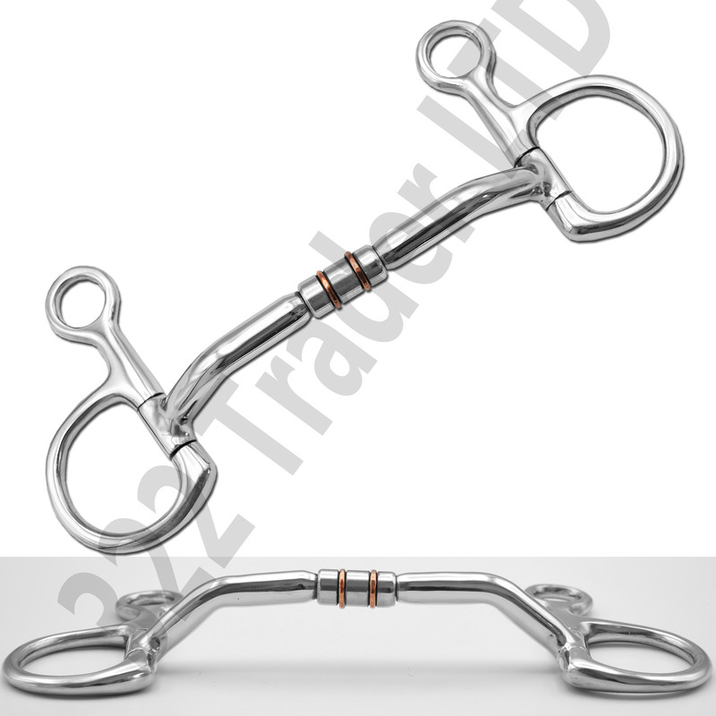 Baucher Hanging Cheek Mullen Barrel Horse Snaffle Bit - Myler Style | eBay