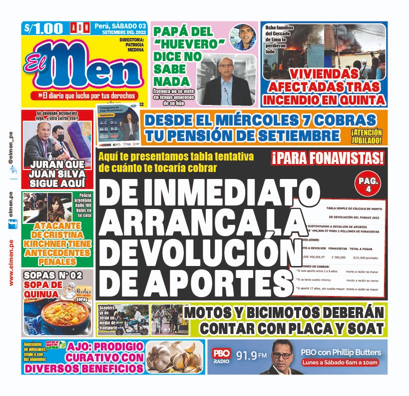 RAZONYFUERZA - Titulares del Men 5-The Real - Noticias de Chile y el mundo
