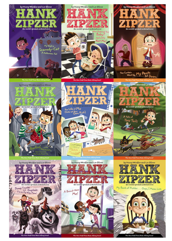 HANK ZIPZER Childrens Series by Henry Winkler Set of Paperback Books 10 ...