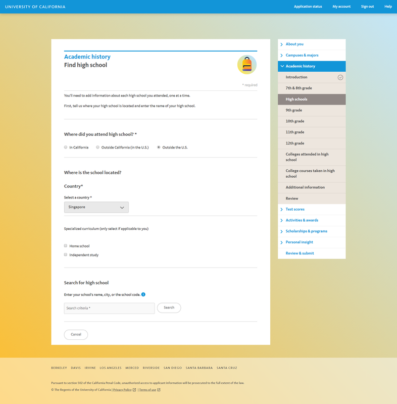 Guide to the new University of California application system : r ...