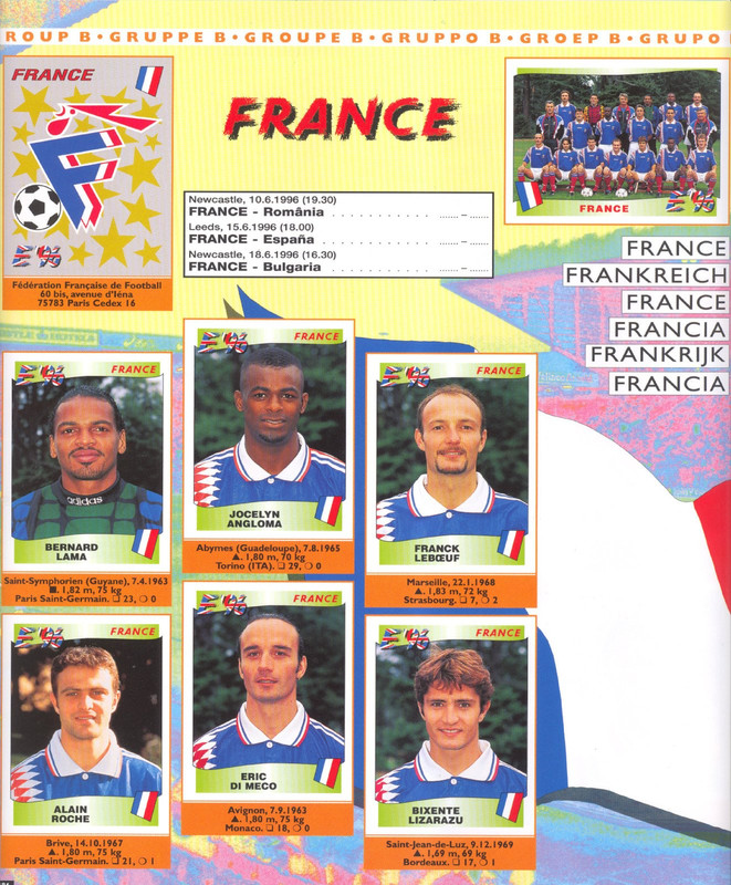 Album UEFA Euro 1996, England Panini 24 — Postimages