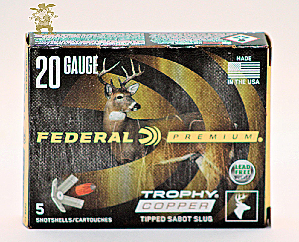 20 GA FEDERAL Trophy Copper Premium Tipped SABOT Slugs 20 Gauge 5 ...