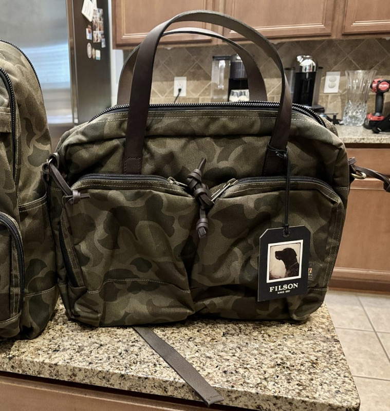 NWT - Filson Camo Briefcase - 24hourcampfire