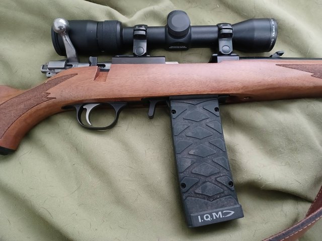 Installed the extended mag release on my Ruger 77/44 today | Defensive ...