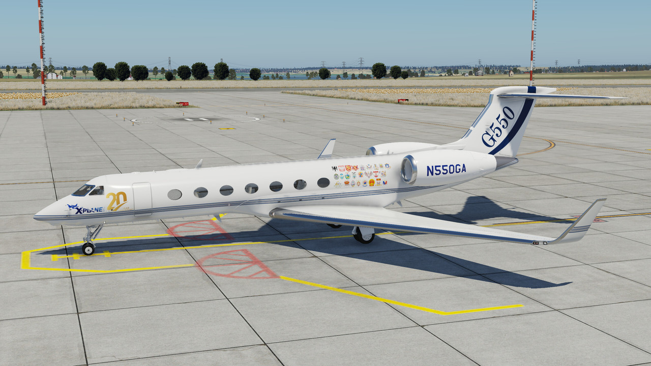 X-Plane Fly-In 20th Anniversary livery for AKD G550 - Aircraft Skins ...