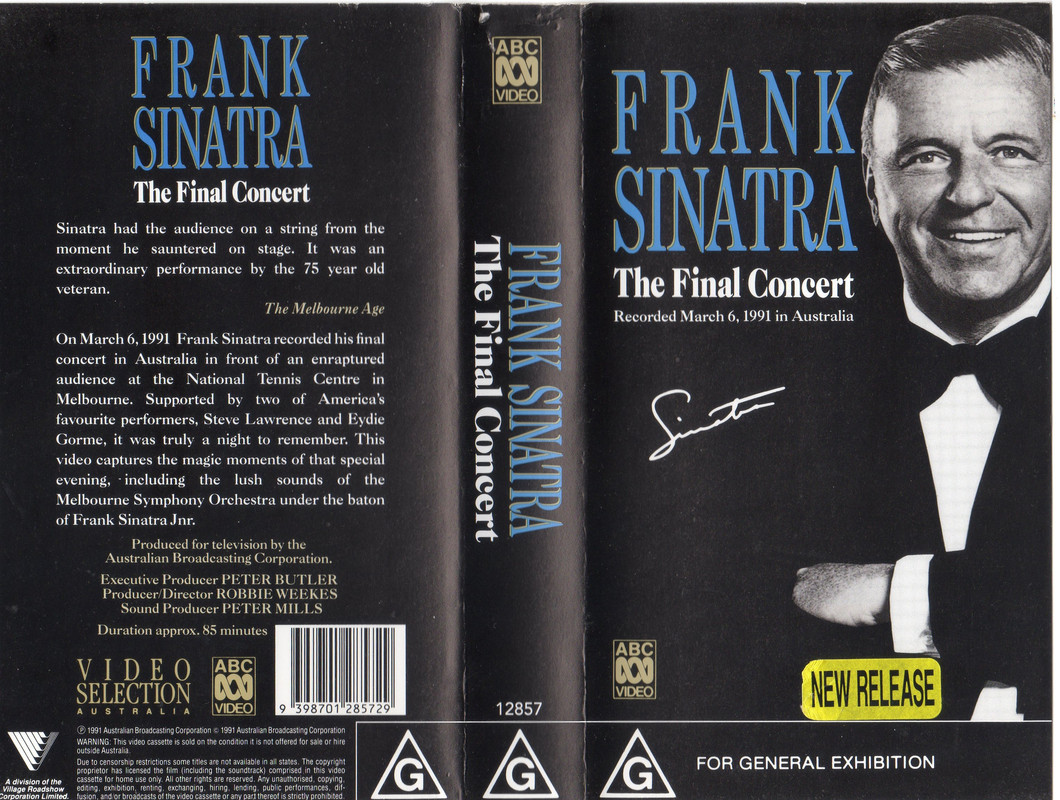 Frank Sinatra -The Final Concert - March 6 1991 Australia | Steve ...