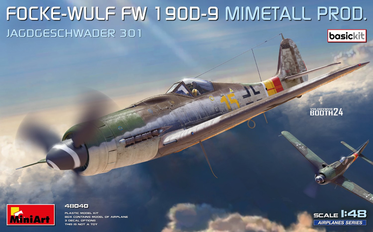 1/48 - Focke Wulf Fw.190D Dora family by MiniArt models - D-9 box art+3D renders - release in ...