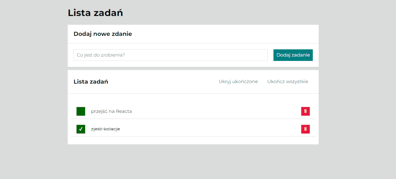 GitHub - Kluzera/to-do-list-react