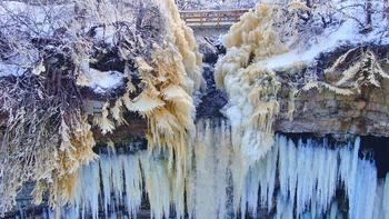 How the Highest Waterfall in the Baltics Turned Into an Icy Kingdom ...