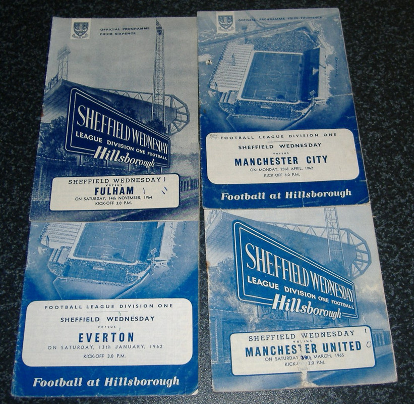 SHEFFIELD WEDNESDAY 1960S Collection - 21x Home Programmes £8.50 ...