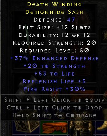Gg Demonhide Sash Ft - Topic - d2jsp