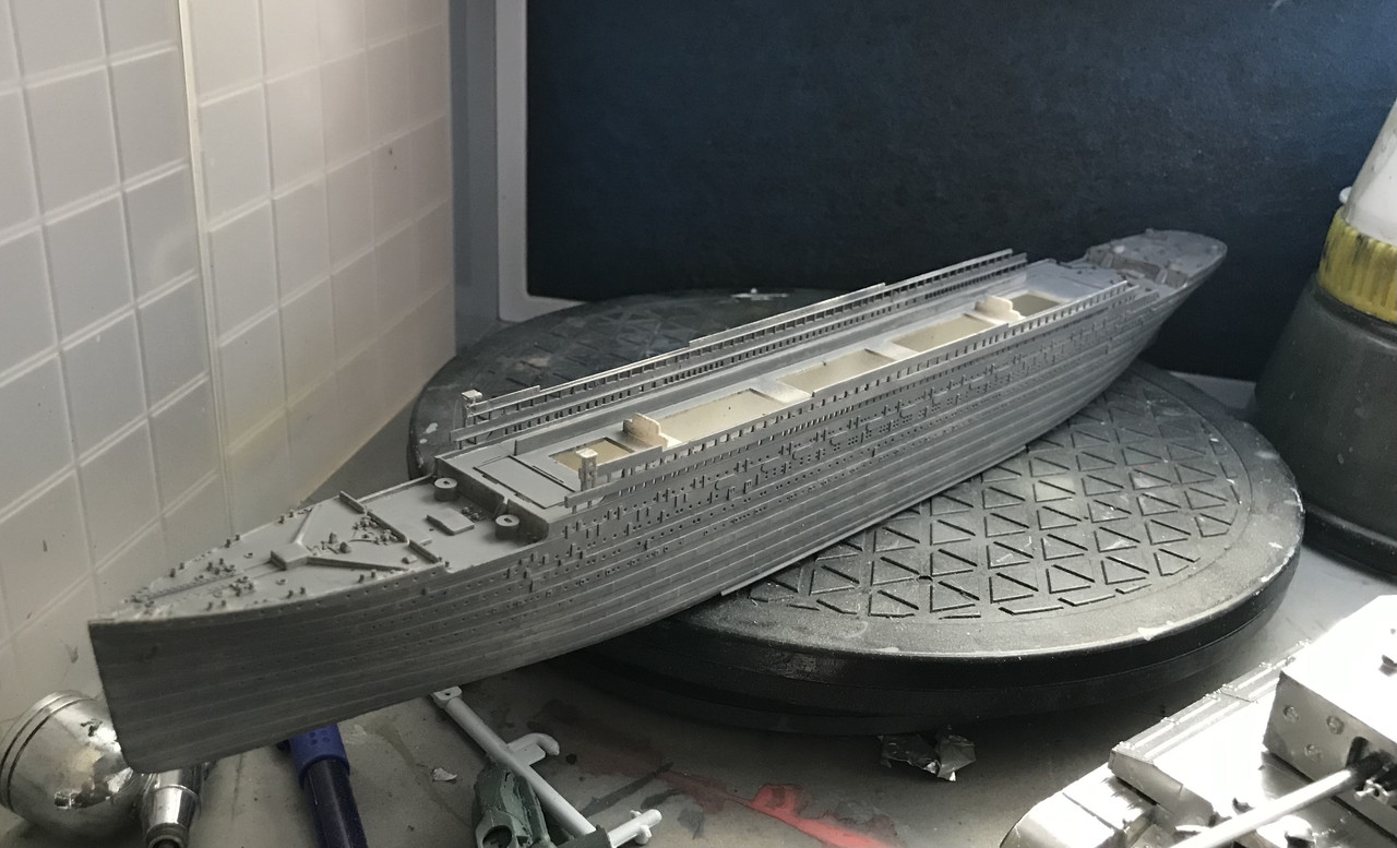 RMS Olympic - Revell Titanic conversion - Big and British GB ...