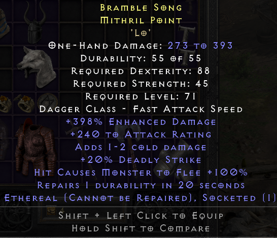 Gm Melee Items W/ Cheap Bins - Topic - d2jsp