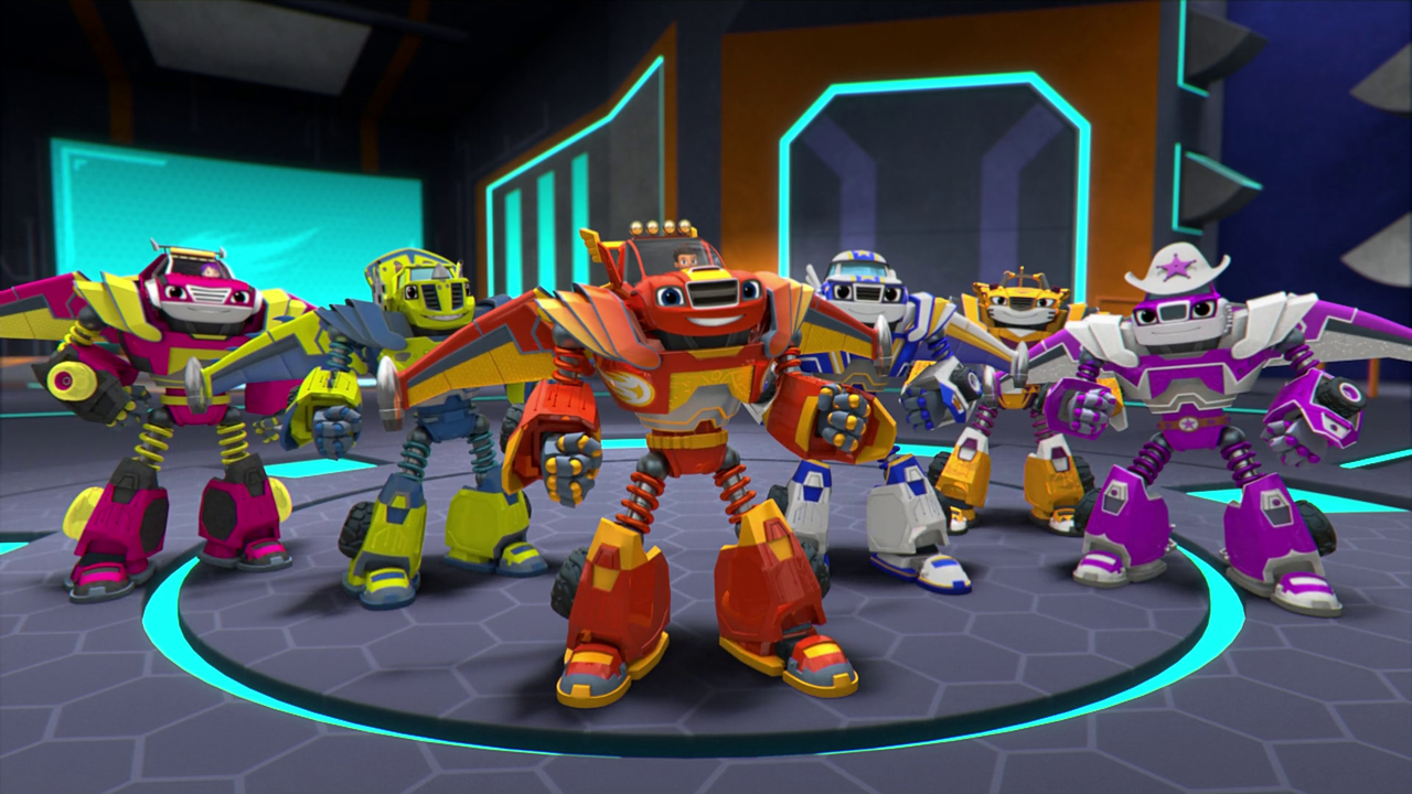 S4 E9 Monster Machines get into launch positions — Postimages