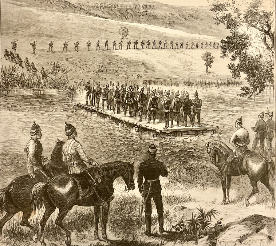 11th January 1879 the invasion is underway