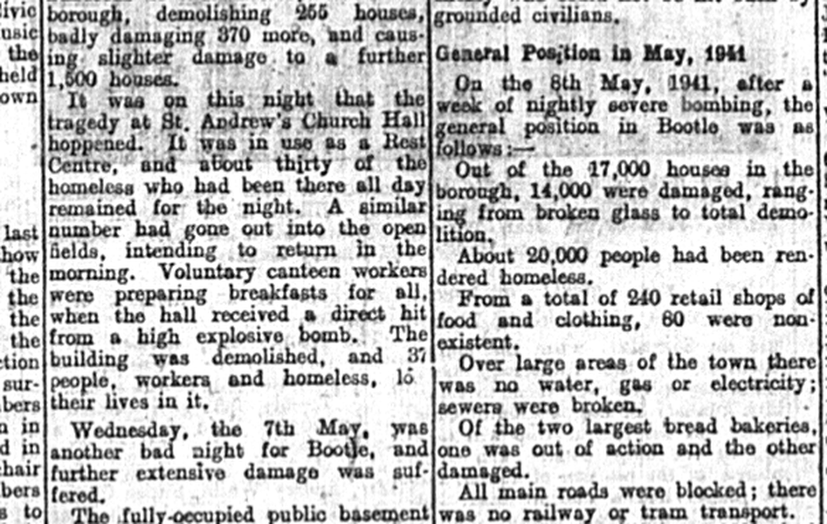 World War 2 fire bombing of Bootle May 7 1942 - Bootle Times News