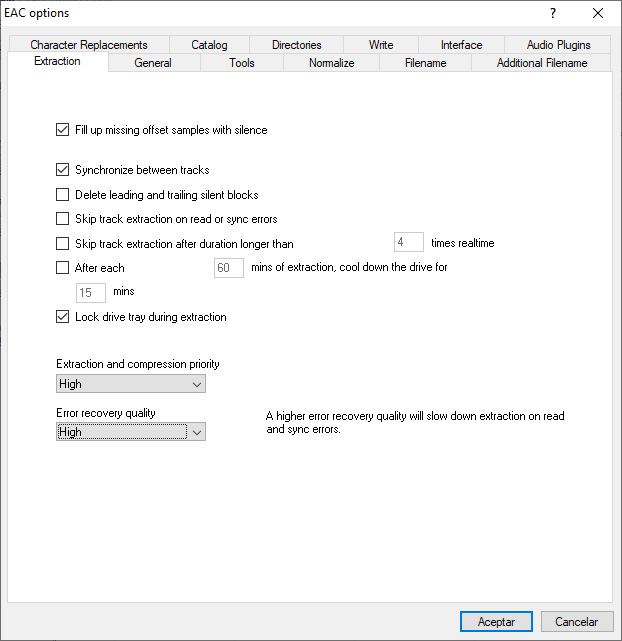 Tutorial: ¿Como configurar y usar Exact Audio Copy? - PC Audio,Software ...