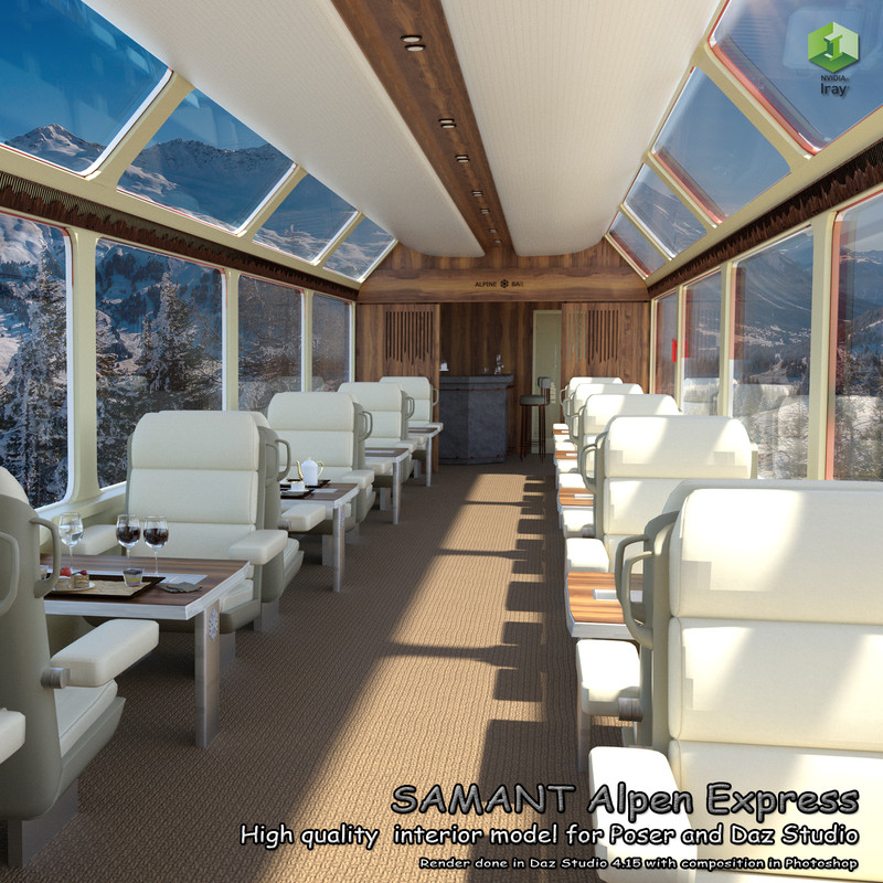 SAMANT Alpen Express - Free Daz 3D Models